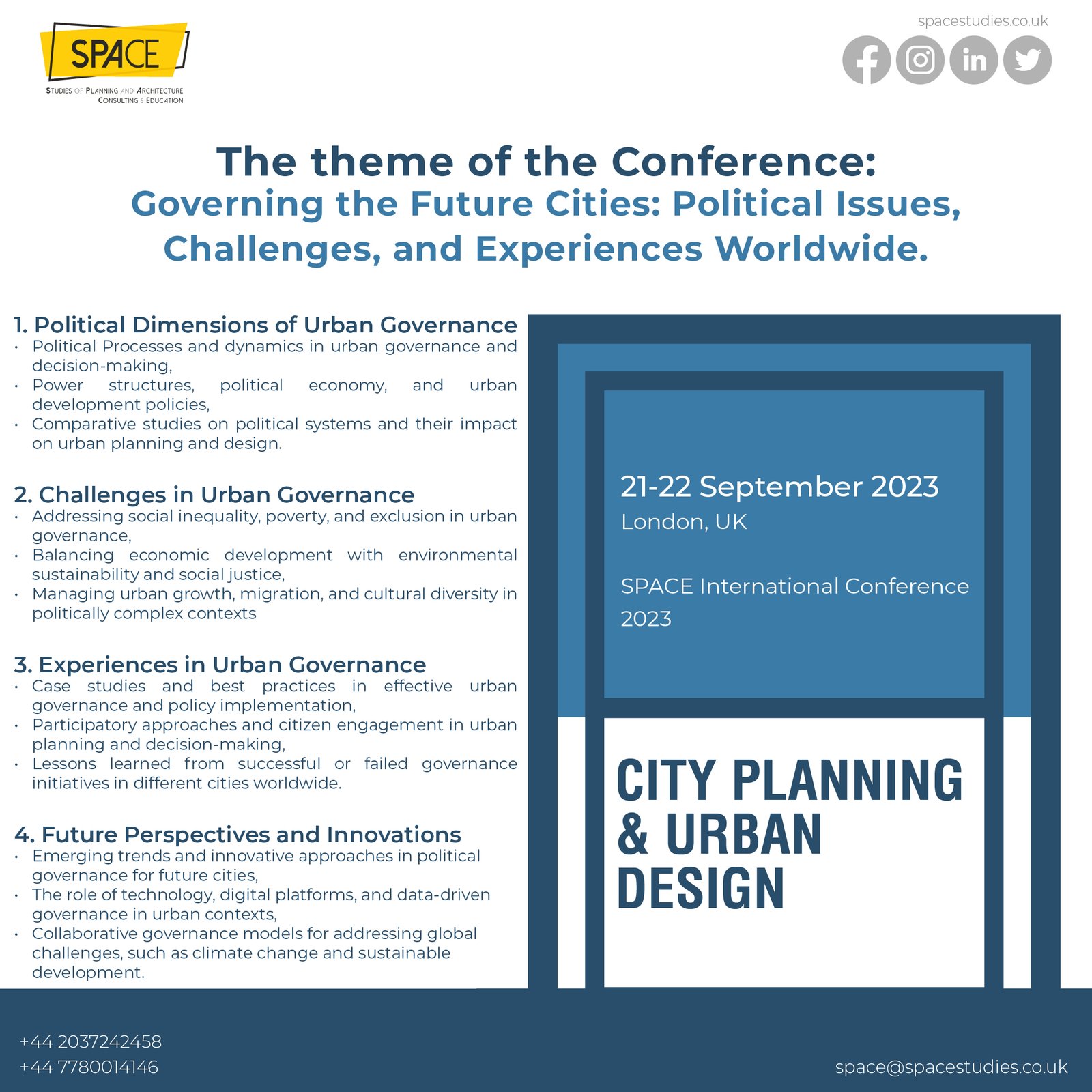 City Planning and Urban Design as we delve into the exciting theme of ...