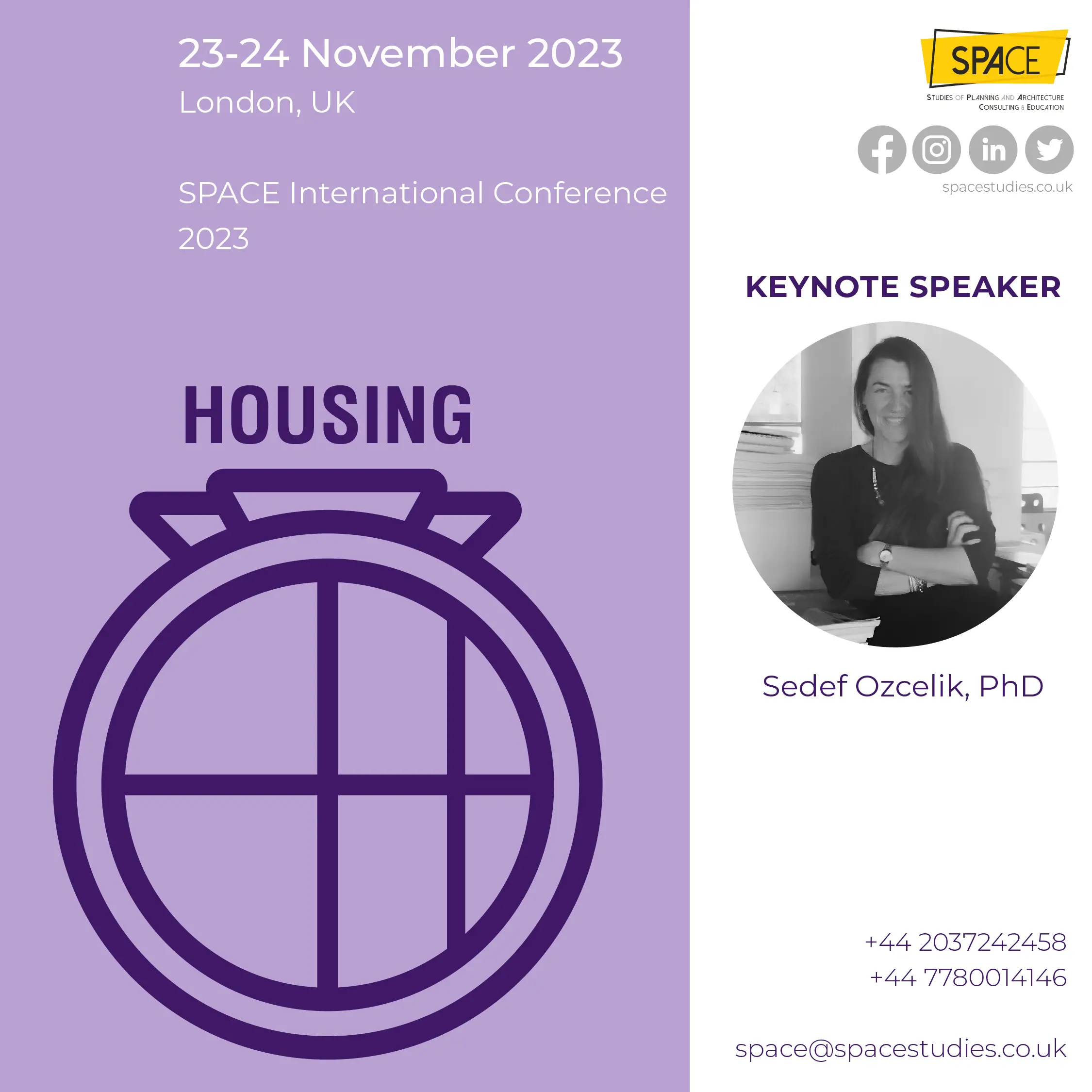 Keynote Speaker for the upcoming SPACE International Conference 2023 on ...